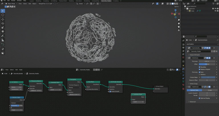 [Blender] Geometry Nodes: How to Create Organic Objects - STYLY