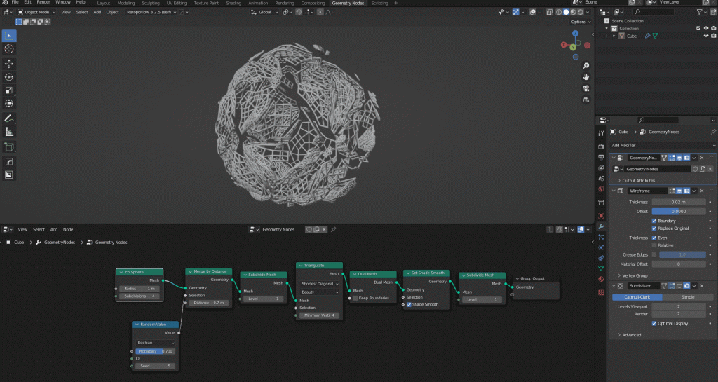 [Blender] Geometry Nodes: How to Create Organic Objects - STYLY