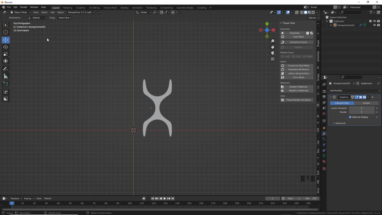【Blender】How to create organic objects Tissue Tools - STYLY