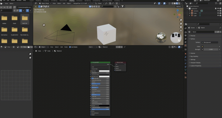 [Blender] How to create materials with the free Easy PBR add-on- STYLY