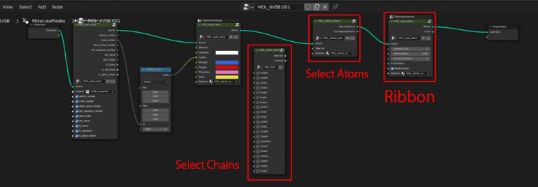 【Blender】Molecular Nodesで分子データを扱う方法（後編） - STYLY