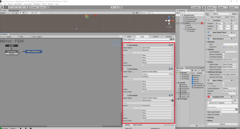 [Unity / PlayMaker] How to create a mirror with Render Texture ﻿- STYLY