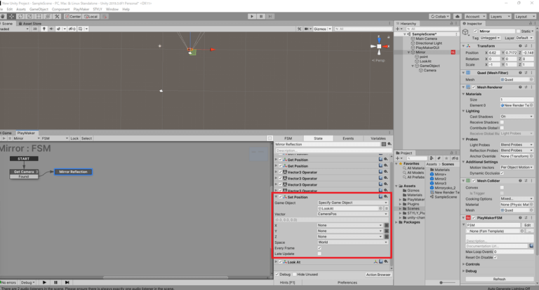 [Unity / PlayMaker] How to create a mirror with Render Texture ﻿- STYLY