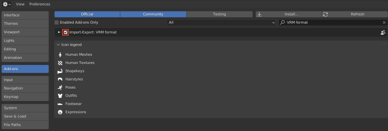 [Blender] Import VRM file | STYLY