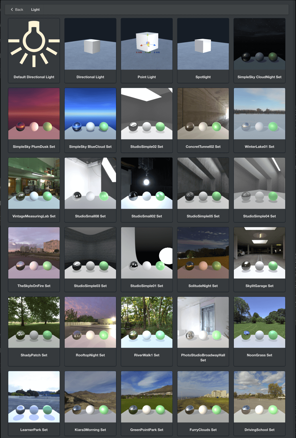 STYLY Studioアセット「SkyAndLights Set」マニュアル