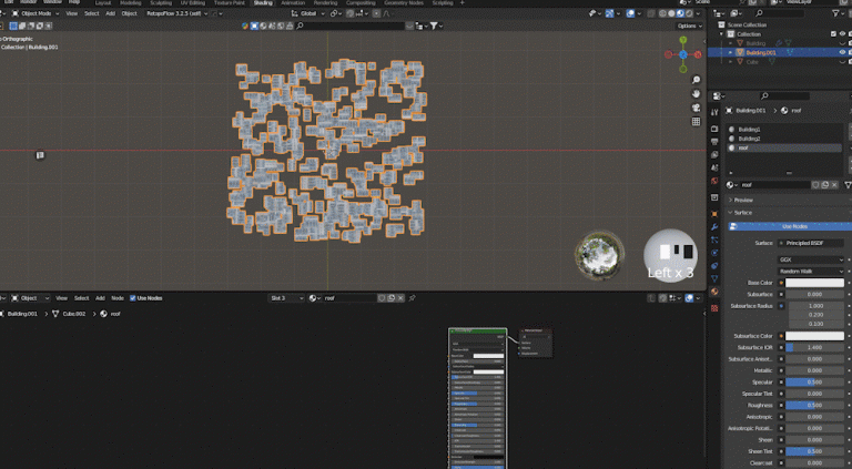 【Blender】Geometry Nodeで簡単にビル群を作成する方法 - STYLY