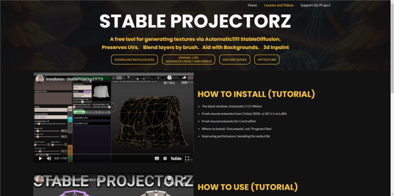 [AI]How to automatically generate textures with STABLE PROJECTORZ | STYLY