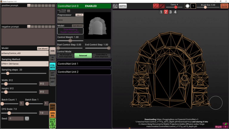 [AI]How to automatically generate textures with STABLE PROJECTORZ | STYLY