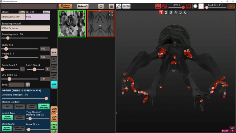 [AI]How to automatically generate textures with STABLE PROJECTORZ | STYLY