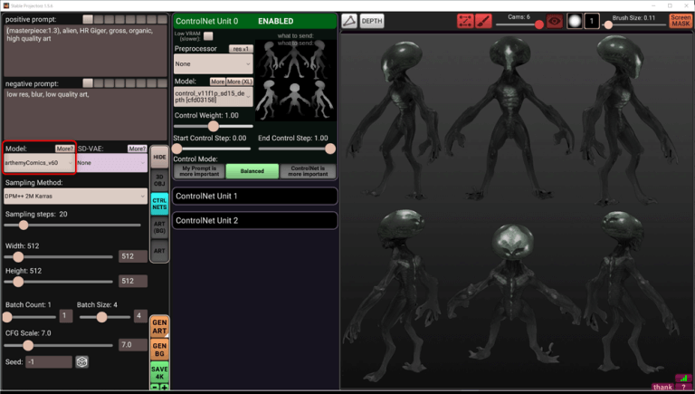 [AI]How to automatically generate textures with STABLE PROJECTORZ | STYLY