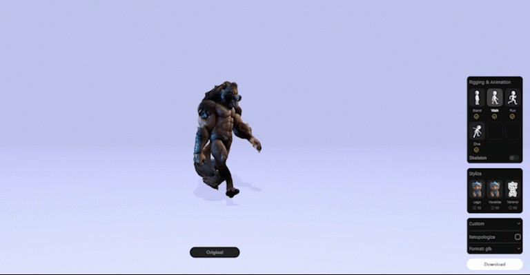 3D生成AI「Tripo」で3Dモデルを自動でリギングする方法 STYLY