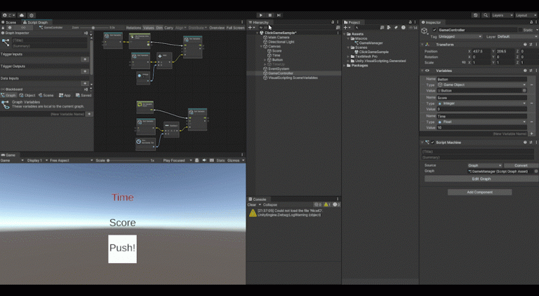 Unity Visual Scripting 入門第3回：時間やスコア計算をする方法 [連打ゲーム前編] - STYLY